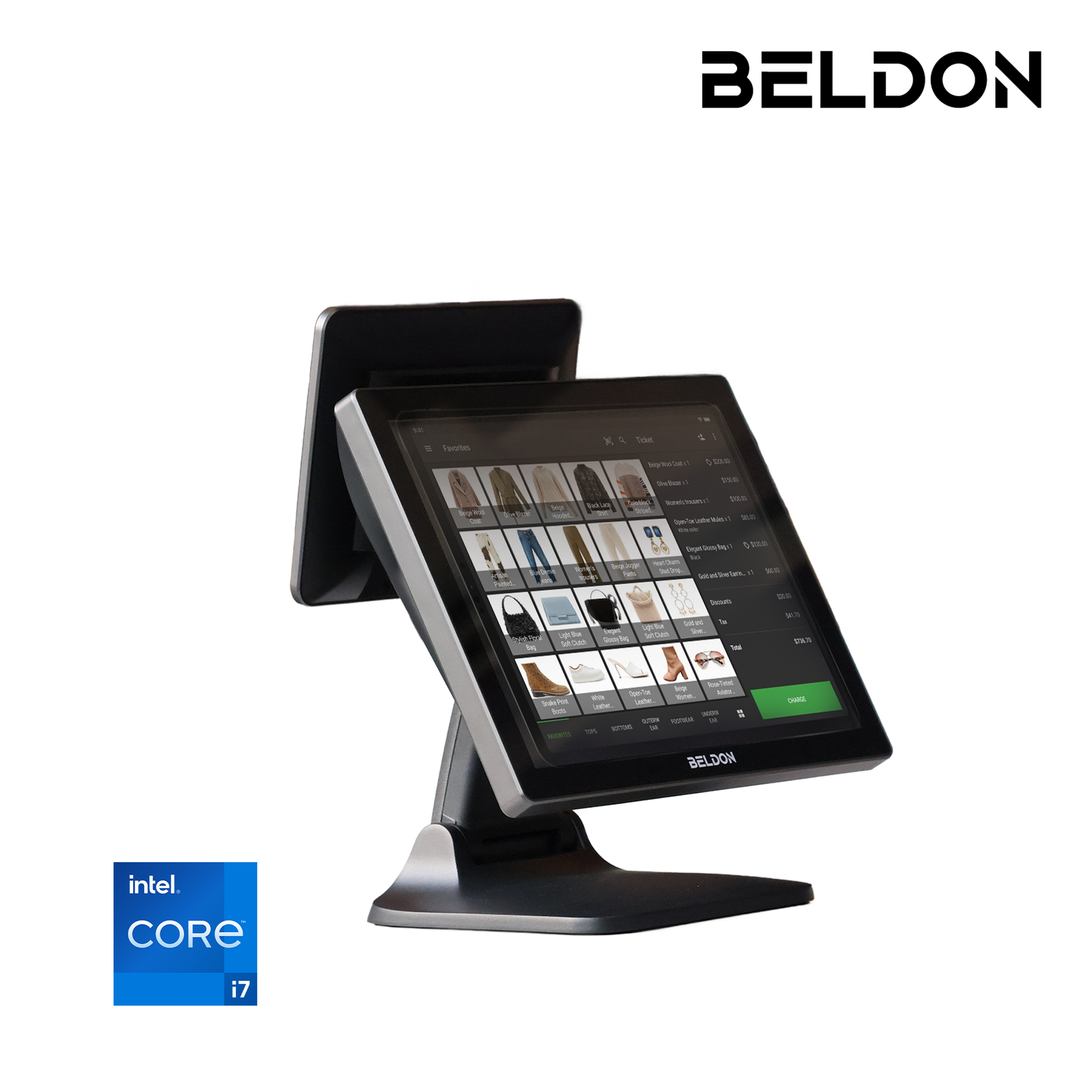 BELDON – CORE i7 TOUCH POS MACHINE WITH TOUCH CUSTOMER DISPLAY | Elitepos